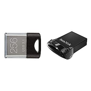 PNY 256GB Elite-X Fit USB 3.1 Flash Drive + SanDisk 256GB Ultra Fit USB 3.1 Flash Drive
