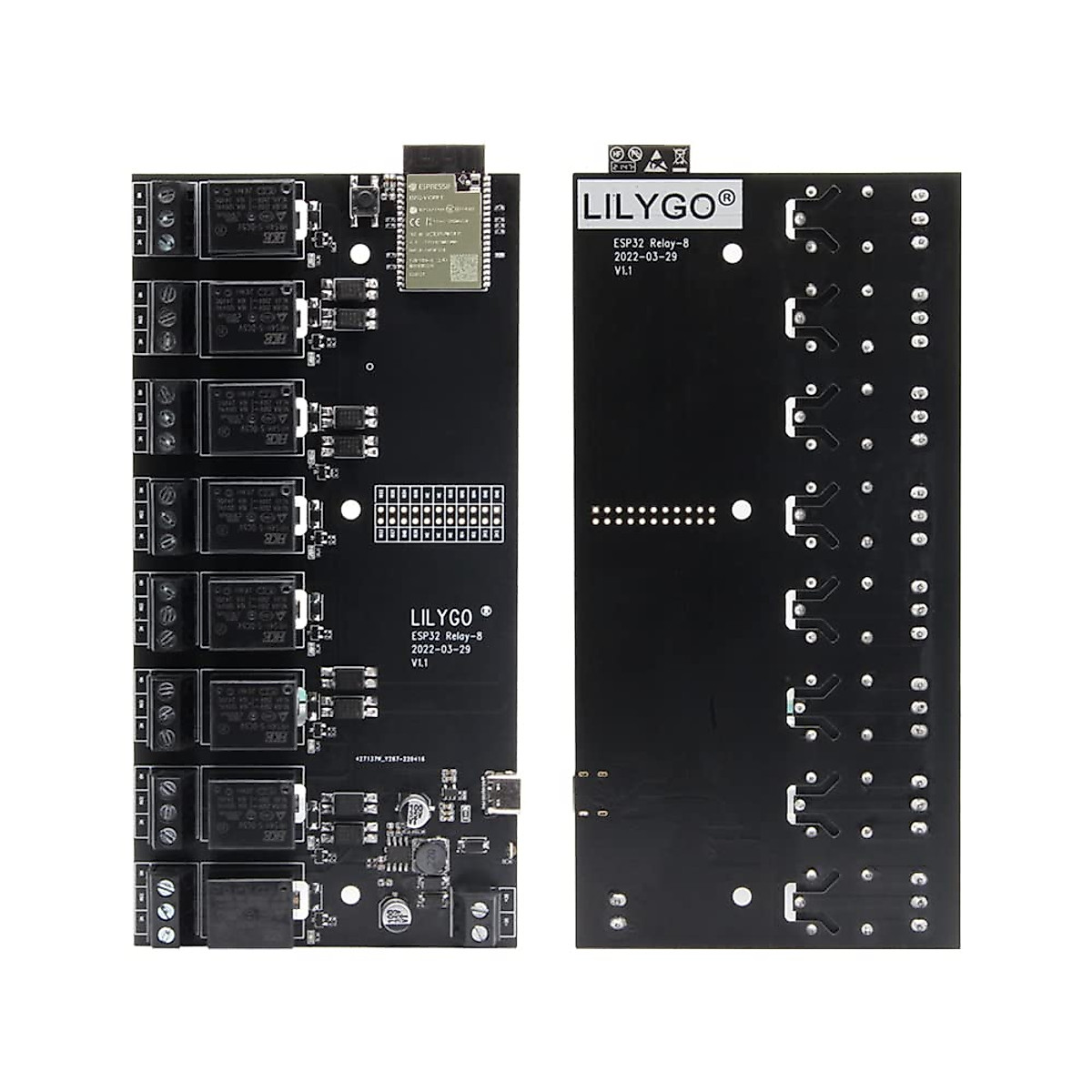 LILYGO TTGO T-Relay 5V 8 Channel Relay Module ESP32 Wireless Module DC Development Board WiFi BLE Remote Switch Control