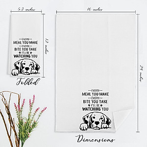 Every Meal You Make Funny Labrador Kitchen Towels & Tea Towels,Dish Cloth Flour Sack Hand Towel for Farmhouse Kitchen Decor,24 X 16 Inches Cotton Dish Towels Dishcloths,Labrador Dog Lovers Gifts