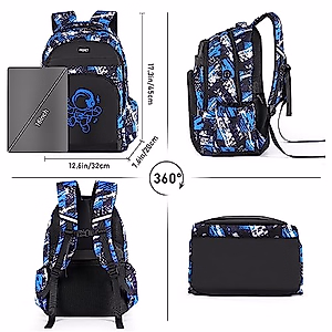 Kids Backpack for Boys Elementary Kindergarten Preschool Middle School Bag Bookbag Teen Boys Cute Anime Luminous Large 16-inch Laptop Backpack 8 9 10 11 12 13 14 15 Year Old Child Mochila Para Niños