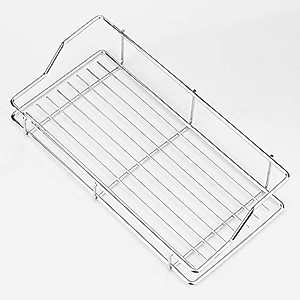 2-Pack 9" Rustproof Stainless Steel Shower Caddy, Adhesive Bathroom Wall Mounted Storage Accessories Shower Shelf Organizer, Chrome