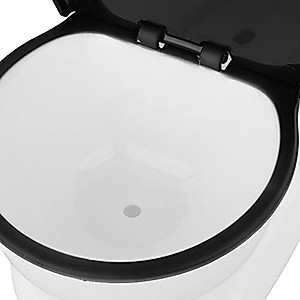 MagiDeal Pet Waterer Water Bowl Gravity Feeder Nolvety Detachable Toilet Shape Automatic Water Dispenser Drinking Fountain