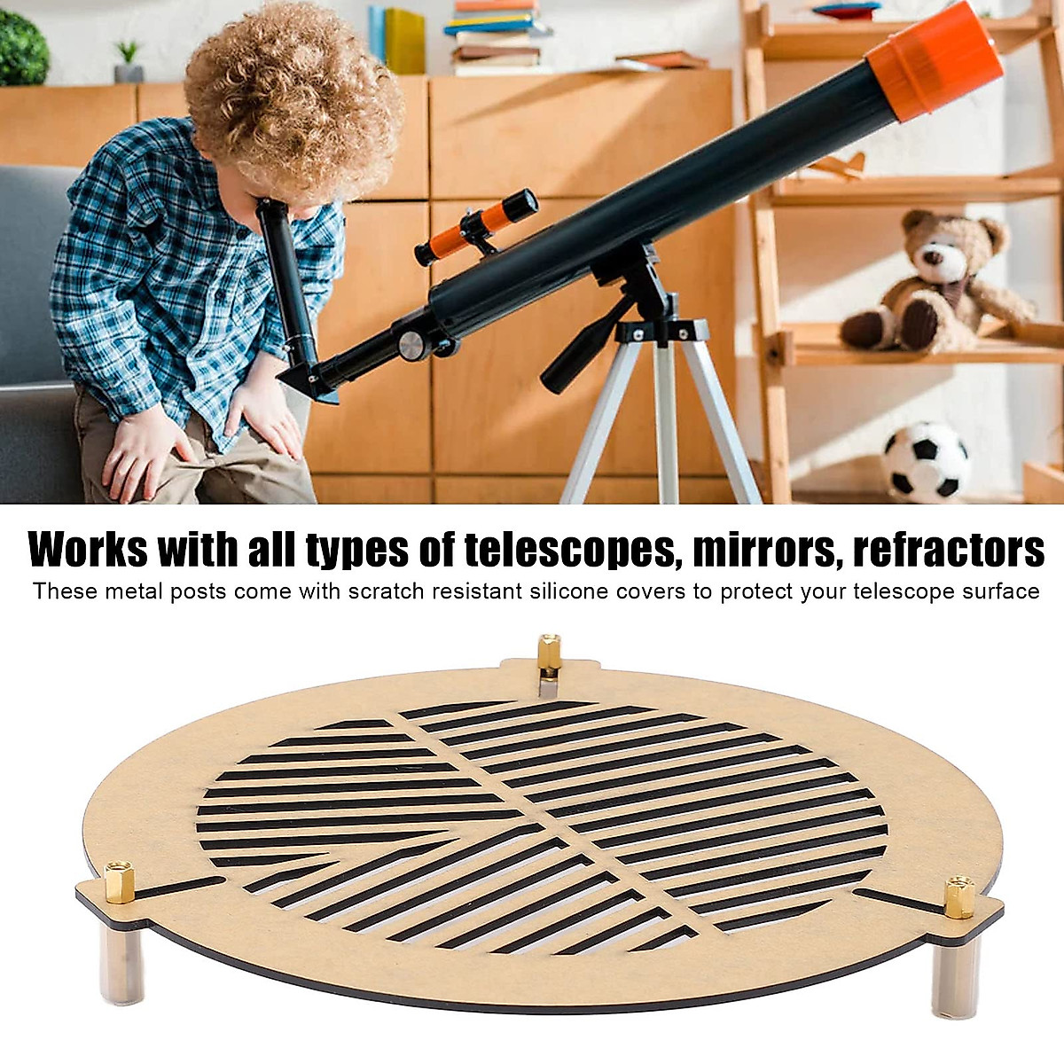 Bahtinov Mask Focusing Mask for Telescopes,Acrylic Focus Mask for a Tube Outer Diameter (OD) from 120mm-160mm,Telescope Accessories