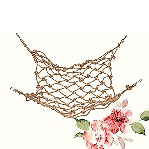 Balacoo Hamster Hammock Gym Cockatoo Size for Hanging Macaw Pendant Swing Budgie Parakeet Play Small Rope Toys Lovebirds Cage Ladder Hamster Toy Net Bird Climbing Buckle Parrot with