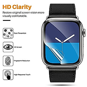 LK 8 Pack for Apple Watch 44mm Screen Protector Series 6/5 SE2 [Upgrade Soft Film] [Self-Healing] Ultra-thin Film, Screen Protector Apple Watch 44mm, Anti-Scratch, Touch Sensitive