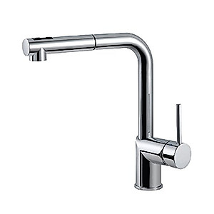 Houzer VITPO-664-PC Vitale Pull Out Kitchen Faucet, Polished Chrome
