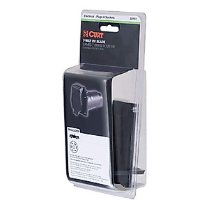 CURT 58151 Vehicle-Side 7-Pin RV Blade Trailer Wiring Harness Connector