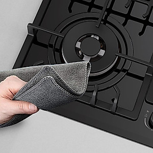 Empava 24" Gas Cooktop in Black Tempered Glass with 4 Burners 24XGC28