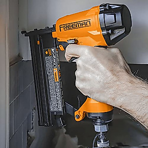 Freeman G2XL31 2nd Generation Pneumatic 3-in-1 16 and 18 Gauge 2" Finish Nailer/Stapler with Adjustable Metal Belt Hook and 1/4" NPT Air Connector