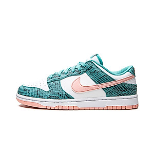 Nike Mens Dunk Low DR8577 300 Snakeskin Washed Teal Bleached Coral - Size 9.5