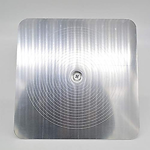 Aluminium Plastering Hawk with Soft Grip Handle, Plaster Mortar Board Holder Finishing Plastering Tool for Cement, Mortar, Drywall