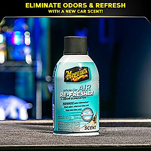 Meguiar's G16402 Whole Car Air Re-Fresher Odor Eliminator Mist, New Car Scent, 2 Fluid Ounces