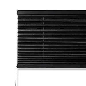 Camper Comfort Black RV Pleated Shade | Camper Blinds | RV Privacy Blinds | RV Solar Shade| Motor-Coach Shade (50" X 38")