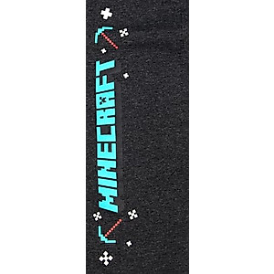 Minecraft Boys 2-Piece Set - Holiday Sweatshirt & Jogger Pants 2-Pack Bundle Set for Kids and Toddlers (Size 6/7, Maroon/Grey)