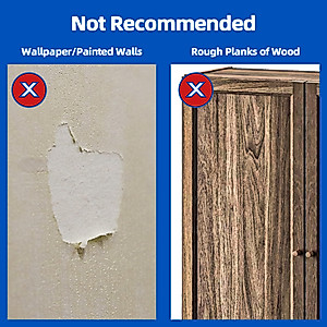 ALOCEO Wall Sticky Hooks for Hanging Shower Hooks for Bathroom Kitchen Office Closet, 5 Pack 6 Adhesive Strips, White