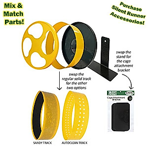 Exotic Nutrition Sandy Track - for Yellow Silent Runner 9" Small - Textured Nail Trimming Track for Pet Exercise Wheel