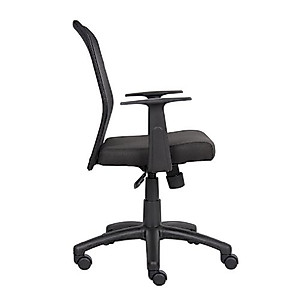 Boss Office Products Budget Mesh Task Chair with Arms in Black