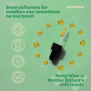 JoySpring Potty Wise Consitpation Relief for Kids for Happy Comfortable Kids - Natural Constipation Relief for Kids - Gentle Herbal Laxatives for Constipation - Vegan, Gluten-Free, Sugar-Free