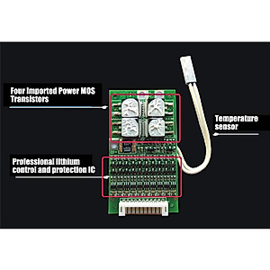KOOBOOK 1Pcs 10S 30A 36V Li-ion Cell 18650 Battery Protection BMS PCB Board with Balance Function for Motorcycle Scooter Protection Board