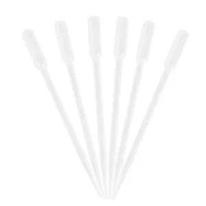Batino 100 PCS 5ML Disposable Plastic Transfer Liquid Dropper Plastic Essential Oils Graduated Transfer Pipettes
