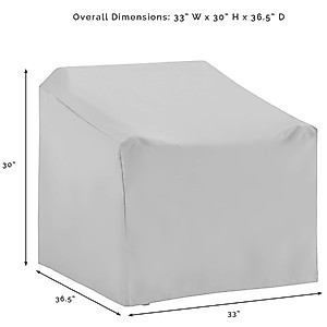 Crosley Furniture Patio Furniture Covers, Waterproof 4-Piece Cover Set for Outdoor Chairs and Ottomans, Tan