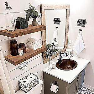 QEEIG Farmhouse Floating Shelves Bundle (Contains 2 Items)