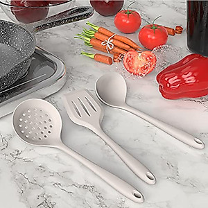 Silicone Cooking Utensils Set - 446°F Heat Resistant Kitchen Utensils,Turner Tongs,Spatula,Spoon,Brush,Whisk,Kitchen Utensil Gadgets Tools Set for Nonstick Cookware,Dishwasher Safe (BPA Free)