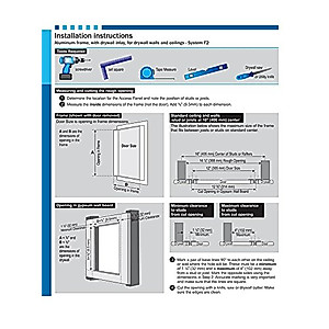 20"X 20" Access Panel with 5/8" Drywall Inlay - F2