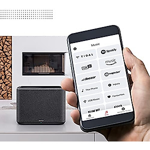 Denon Home Sound Bar 550 - Compact 3D Surround Sound, Dolby Atmos & DTS:X, Built-in HEOS, Amazon Alexa, Seamless Integration with Denon Home 150, 250, 350 Wireless Speakers for Multi-Room Audio, Black