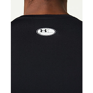 Under Armour Men's Armour HeatGear Compression Long-Sleeve T-Shirt , Black (001)/White, Small