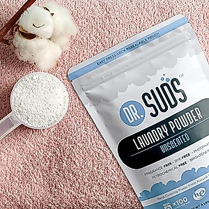 New Dr Suds Natural Laundry Detergent Powder 100+ Loads Unscented Made With Natural Earth Ingredients