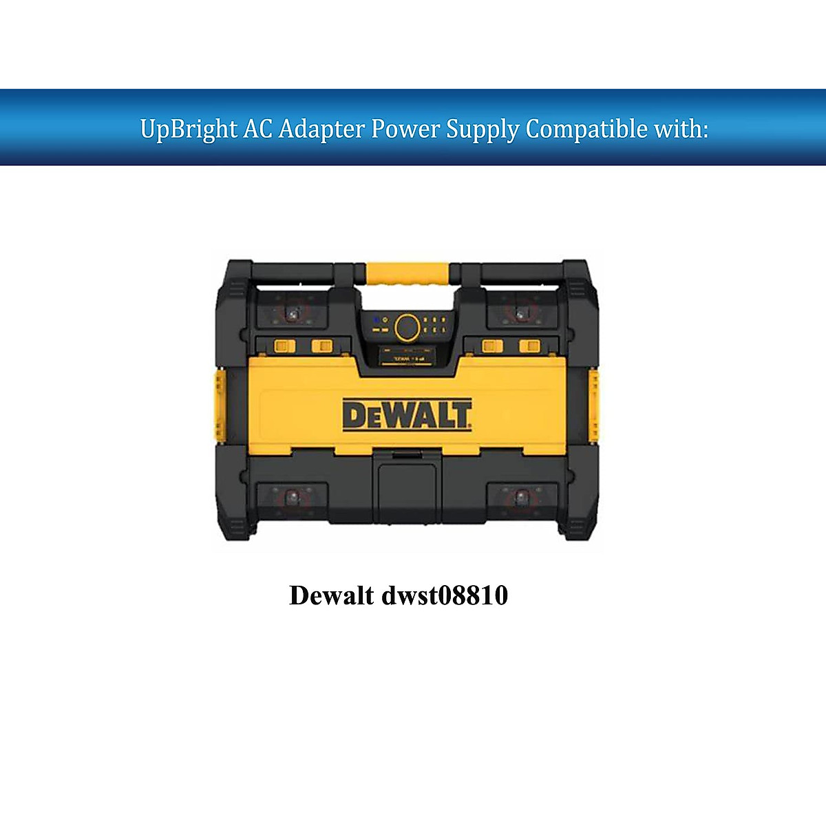 UpBright 24V AC/DC Adapter Compatible with Dewalt DWST17510 DWST08810 DWST 17510 ToughSystem Radio 5140233-41 5140178-86 S048HU2400200 Y48FE-240-2000U BQ60A-2402000-U 2A Power Supply Battery Charger