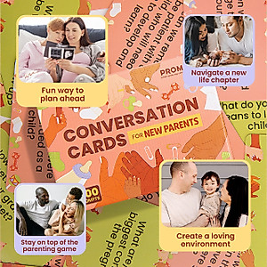 400 Conversation Cards for New Parents - Fun Questions to Connect and Talk About Parenting Essentials – Gift for New Mom Gifts for New Dad - Conversation Starters for Couples Gifts