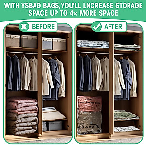 10 Pack Vacuum Storage Bags,Space Saver Bags with Hand Pump,Vacuum Sealer Bags for Store Clothing,Comforters,Blankets,and other Bedding(2Jumbo/2 Large/3 Medium/3 Small)