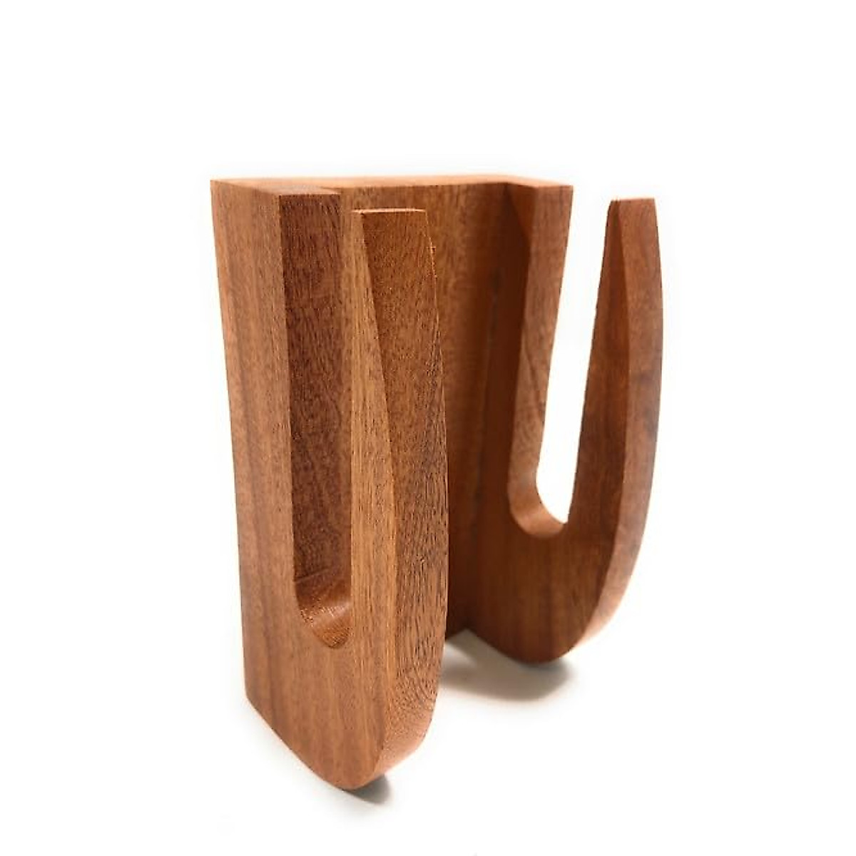 Tikimaster Koa Wall Mount for Outrigger Canoe Paddle 2 inch Shaft - Vertical Mounting | #koa314