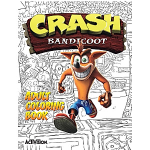 Crash Bandicoot Adult Coloring Book