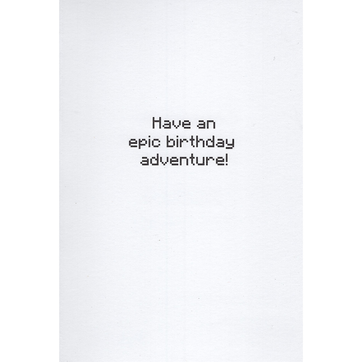 Minecraft Happy Birthday Card Featuring Steve and Alex - Happy Birthday - Mine, Craft, Sleep, Repeat. - Have an Epic Birthday Adventure!