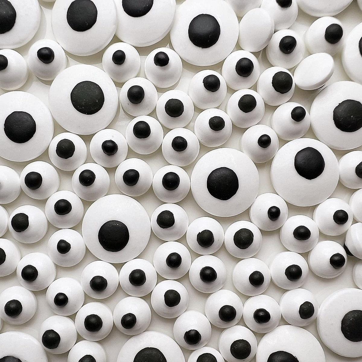 SE Si&Moos Large and Small Candy Eyes for Decorating Small Edible Eyes for Cupcakes Big Edible Eyeballs Christmas Cookie Decorations Cookie Decorating Eyes Googly Candy Eyes 3 OZ with Tweezers