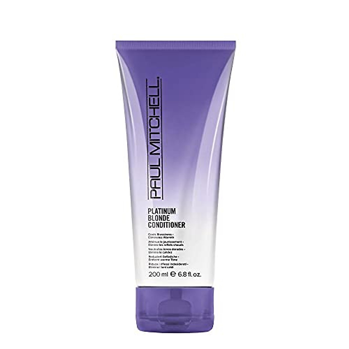 Paul Mitchell Platinum Blonde Purple Conditioner, Cools Brassiness + Eliminates Warmth, For Color-Treated Hair + Naturally Light Hair Colors, 6.8 fl. oz.