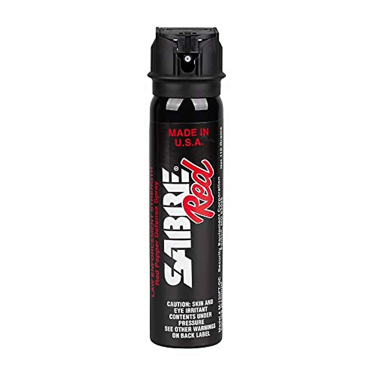 SABRE Magnum 120 Pepper Spray, 40 Bursts, 12-Foot (4-Meter) Range, Extra Large 92.4 Gram Canister, UV Marking Dye, Flip Top Safety, Black