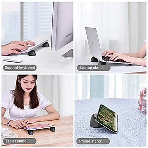 nediea Laptop Risers for Desk, Mini Laptop Cooling Stand, Magnetic Pads Keyboard Riser, Ergonomic Laptops Feet, Compatible with MacBook Air Pro, with Dell, with HP, More 10-15.6” Laptops