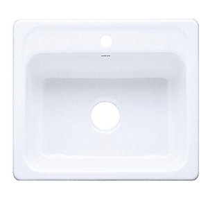 Kohler K-5964-1-0 Mayfield Self-Rimming Kitchen Sink, White