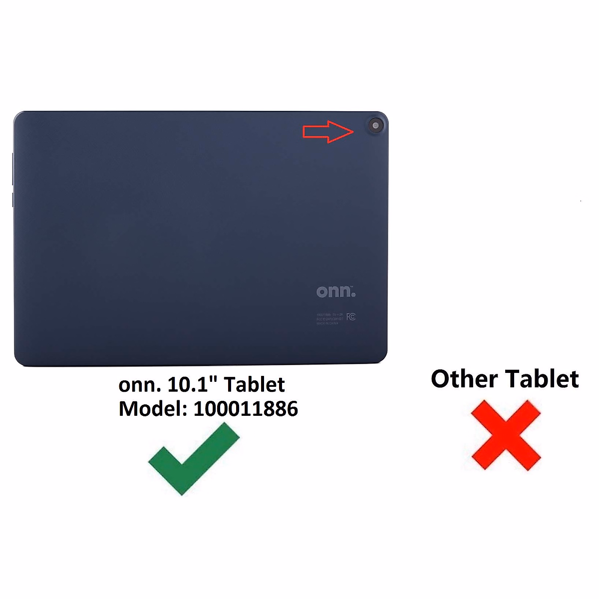 onn. 10.1" Tablet Case (Model: 100011886), [Kickstand] [Case for Kids] Shockproof Silicone Case Tablet Protective Bracket Stand Cover Case for ONN 100011886 10.1 inch Tablet (Rose Red)