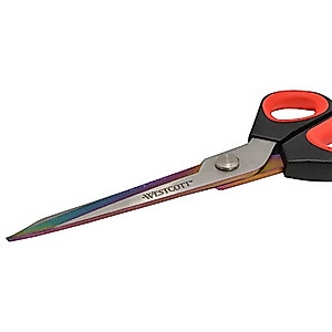 Westcott 9.5" Premium Tailor Scissors, Red/Black