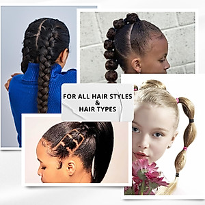 Blax CLEAR Snag-Free Hair Elastics 4mm, 8 Count (2-Pack)