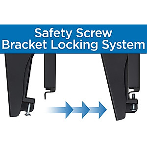 Mount-It Low-Profile Tilting TV Wall Mount Bracket for 32-60 inch LCD, LED, OLED, 4K or Plasma Flat Screen TVs - 175 lbs Capacity, 1.5 Inch Profile, Max VESA 600x400 (MI-318B), Black, 60