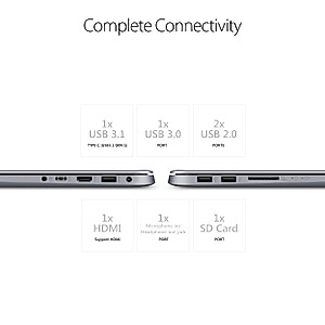 Asus VivoBook Flip TP412FA-XB56T 14.0 inch Intel Core i5-10210U 1.6GHz/ 8GB DDR4/ 512GB PCIE SSD/ USB3.2/ Windows 10 Professional Notebook (Star Grey)