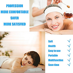 20 PCS Massage Table Sheets Disposable Non Woven SPA Bed Cover Breathable Polypropylene Fabric 31" x 70" Thin, Not Waterproof(White)