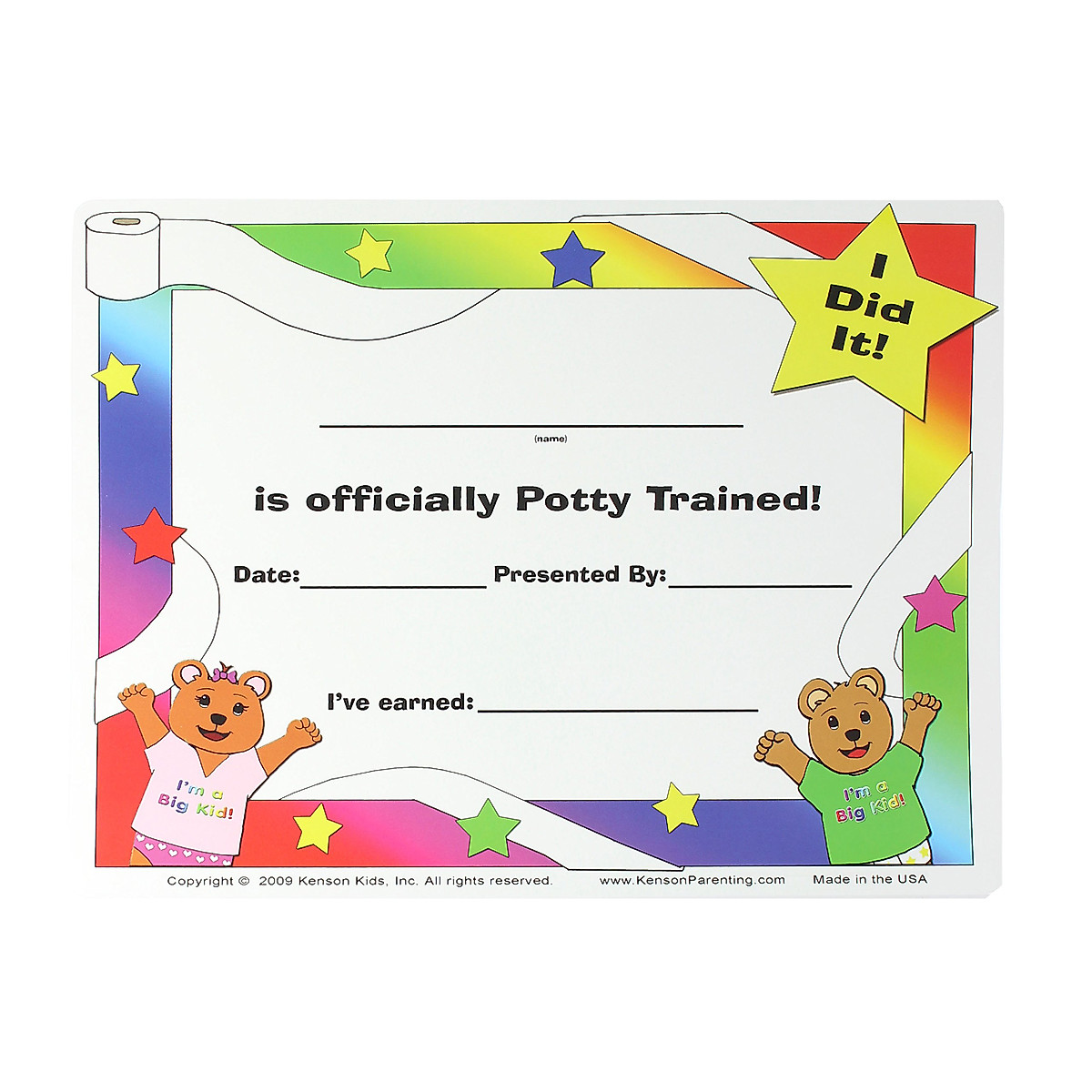 "I Can Do It" Potty Chart