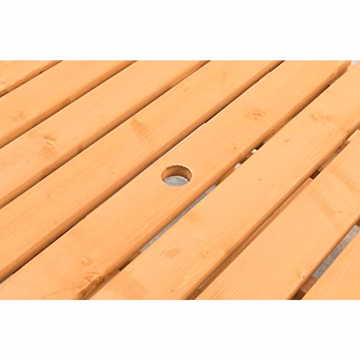 Gardenised, Stained A-Frame Outdoor Patio Deck Garden Picnic Table